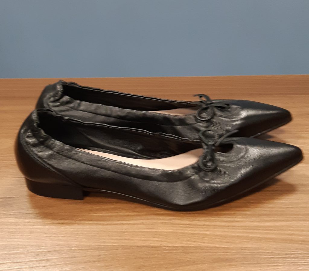 Ballerina pelle nera morbida Tosca Blu – Carta da Zucchero