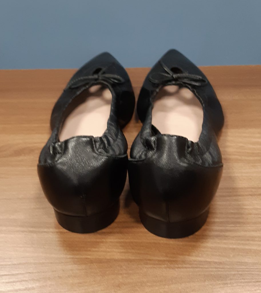 Ballerina pelle nera morbida Tosca Blu – Carta da Zucchero